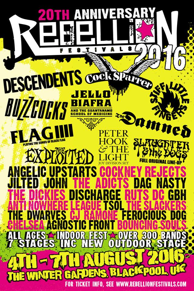 Festival Preview: Rebellion Festival 2016 | Echoes And Dust