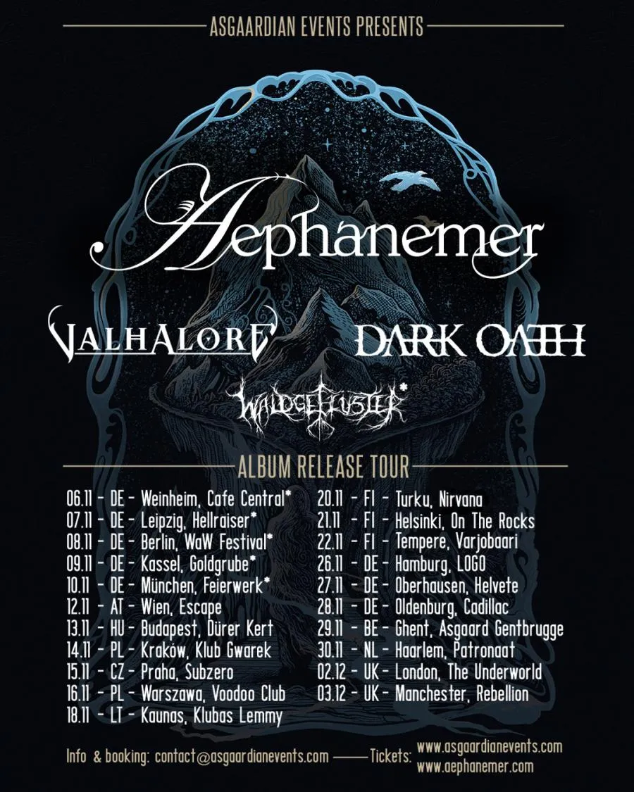 Aephanemer, Valhalore and Dark Oath – The Underworld, London | Echoes ...